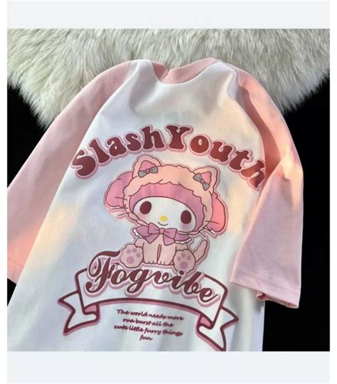 Футболка Женский Hello Kitty светло розовый Короткий размер 44 46 Полиэстер Надписи Вечерний