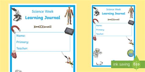 My Science Week Learning Journey Book Cover Twinkl