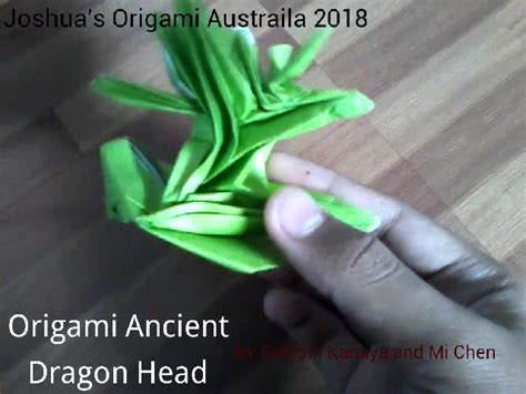 Origami Ancient Dragon Head