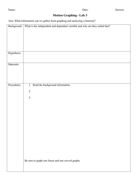 Motion Graphing Lab 3