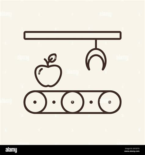 Fruit Sorting Line Icon Stock Vector Image Art Alamy