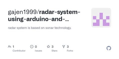 radar system using arduino and ultrasonic sensor readme md at main