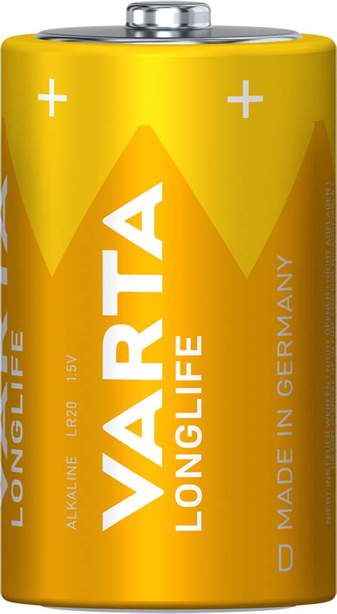 VOLTRONIC SHOP | Varta Longlife Alkaline 4120 LR20 D Mono 2er Blister