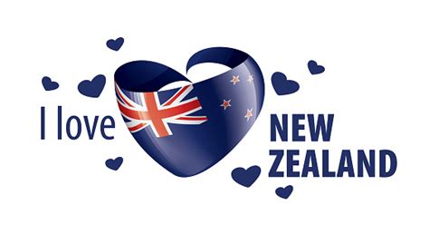 하트 모양의 뉴질랜드 국기와 비문 나는 뉴질랜드를 사랑해요 벡터 일러스트레이션 국가 관광명소에 대한 스톡 벡터 아트 및 기타 이미지 국가 관광명소 국기 기 Istock