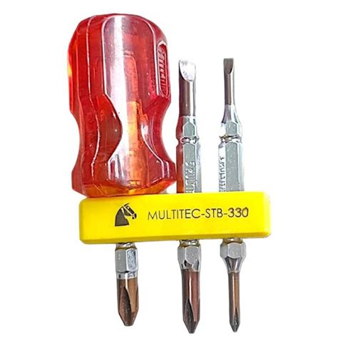 Buy Multitec Stb 330 6 In 1 Multi Bit Stubby Reversible Screwdriver Set