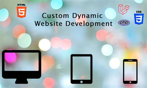 Make A Custom Dynamic Website In Html5 Css3 And Laravel At The