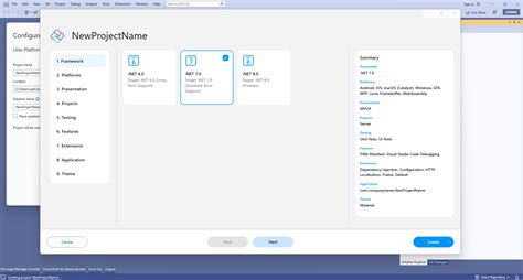 how to create a new solution using uno platform s app template from