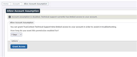 Granting Truecontext Support Access To Your Account Truecontext Help