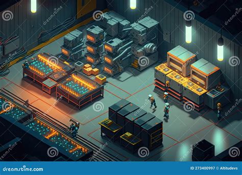 Bitcoin Mining Operation With Workers Mining And Processing The Cryptocurrency In Large