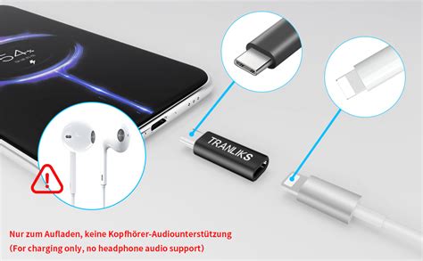 Tranliks 2 Pack Adapter Usb C To Lightning Adapter Usb C Male To Lightning Female Only Supports