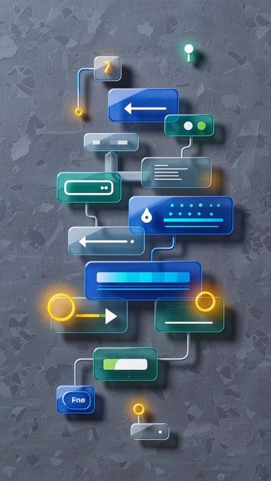 Free Digital Interface Flow Image Glassmorphic Interface Digital