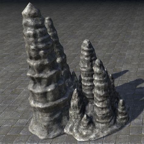 File On Furnishing Cave Deposit Tall Stalagmite Cluster  Uesp Wiki The Unofficial Elder
