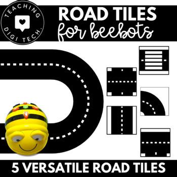 Robot BeeBot Mice Bundle ALGORITHM CARDS ROAD TILES ACTDIP