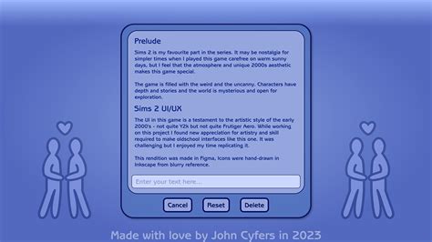 The Sims 2 Game Design UI Study Behance