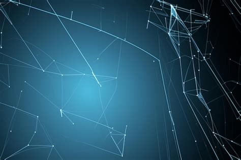 Premium Photo Abstract Wireframe Technology Background