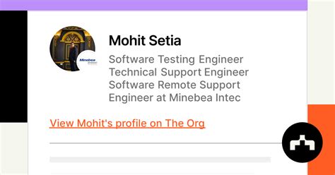 Mohit Setia Software Testing Engineer Technical Support Engineer Software Remote Support