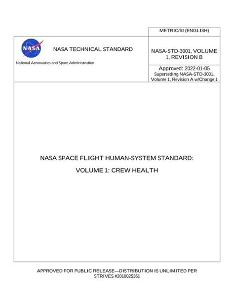 nasa std 3001 vol 1 rev b