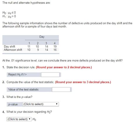 solved the null and alternate hypotheses are the following
