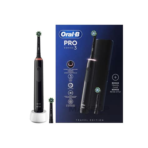 Oral B Pro 3 3500 Black Edition Cross Action X2 Electric Toothbrush