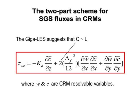 PPT Subgrid Scale Transport In Cloud Resolving Models PowerPoint Presentation ID