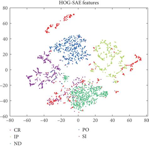 The T Sne Distribution Map Of Fusion Feature Of Hog Sae Feature