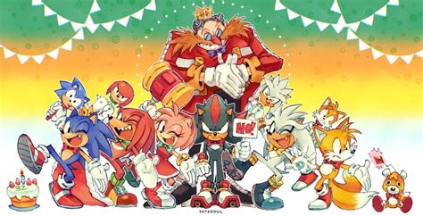 sonic the hedgehog amy rose shadow the hedgehog tails knuckles the