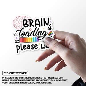 Brain is Loading Please Wait Sticker, Mental Health Stickers ADHD ...