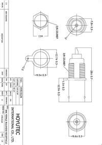HYR-0124 (GB-124) (BNC-7031) (BNC-BJ), Разъем BNC, гнездо, панель, под ...