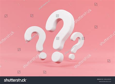 3d Render Question Mark Help Faq Stock Illustration 2246140245