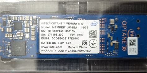 Intel Optane Memory M10 16gb Computers And Tech Parts And Accessories Hard Disks And Thumbdrives On