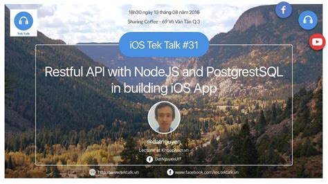 Ios Tek Talk 31 Restful Api With Nodejs And Postgrestsql In Building Ios App Youtube