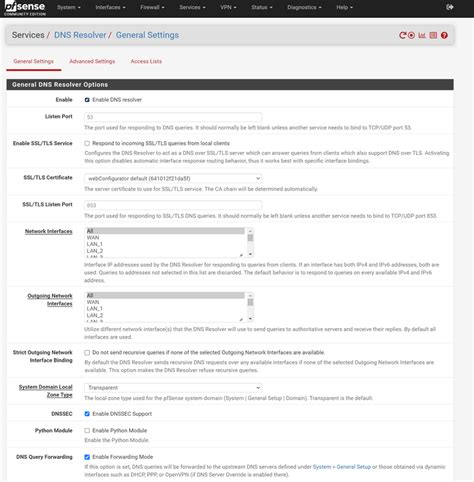 PfSense DNS Resolver Error 5 By Spiceuser Elqc8 Networking
