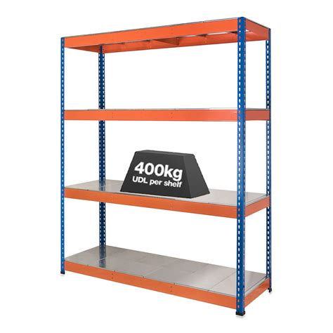 1x Storalex Sx400 Steel Shelving 1677mm High 400kg Tufferman