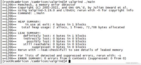 内存泄漏，valgrind移植到arm64的完整记录 valgrind arm csdn博客