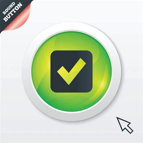 Check Mark Sign Icon Checkbox Button Stock Photo By Blankstock