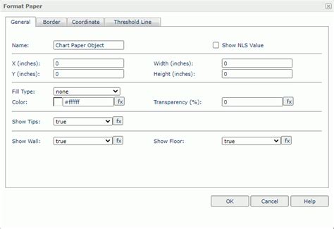 Format Paper Dialog Box Properties