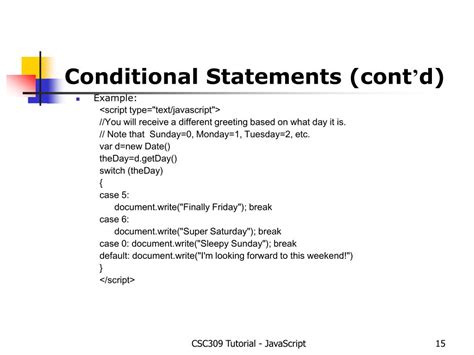 Ppt Csc309 Tutorial Javascript Powerpoint Presentation Free Download Id5334670