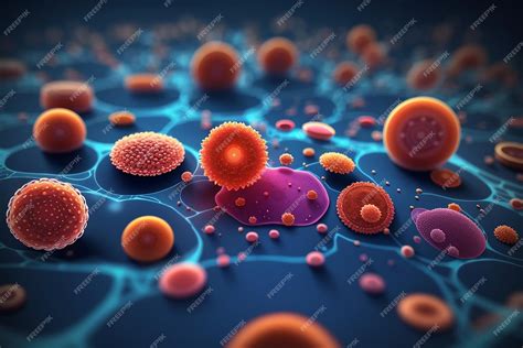 Premium Ai Image Vector Realistic Illustration Of A Cell Under A