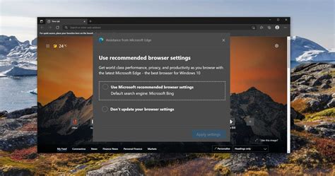 disable use recommended browser prompt from microsoft edge technoresult