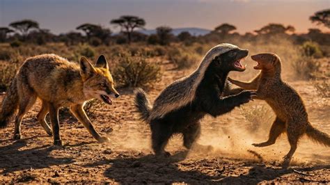 Fox Vs Honey Badger Ultimate Wildlife Battle Youtube