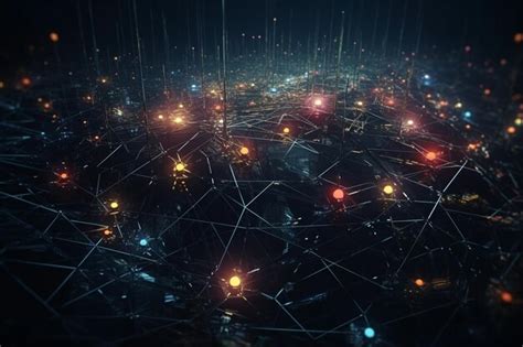 Premium Ai Image Abstract Technology Network Connection Concept Background 3d Rendering Toned