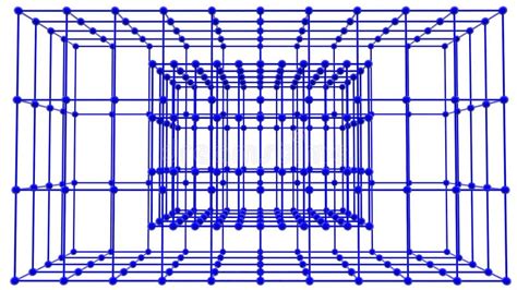 Atom Grid Vector Icon Abstract Technology Connection Structure Science Network Line Dot