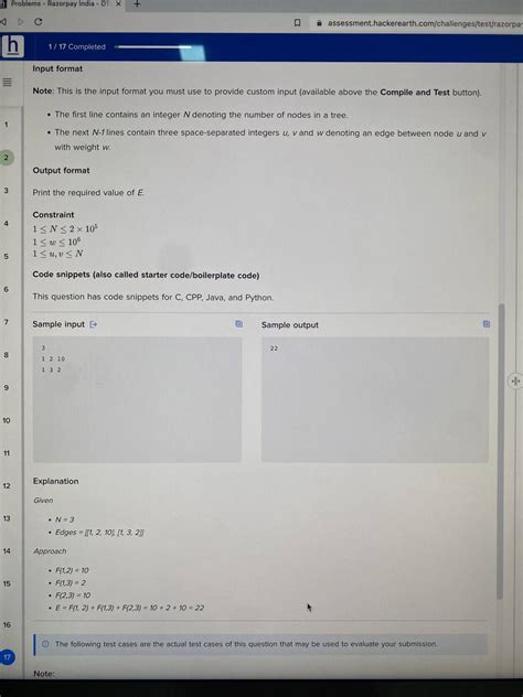razorpay oa coding questions and solutions set 1 2022 desi qna