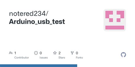 GitHub Notered234 Arduino Usb Test