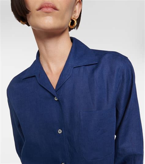 Loropiana 네오 안드레 리넨 셔츠 페칭