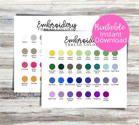 Embroidery Thread Color Chart Simthread Color Chart Simthread 63