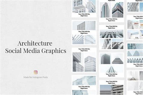 Architecture Instagram Posts By Social Corner Graphics On Creativemarket Architecture