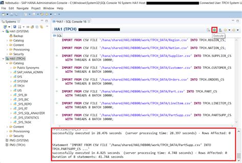 Create Tables And Import Data Sap Tutorials