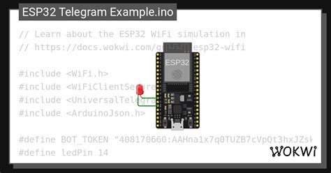 ESP32 Telegram - Wokwi ESP32, STM32, Arduino Simulator