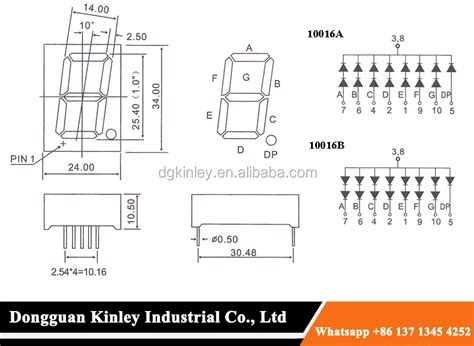 1 Inch 7 Segment Display Module Green Color Cathode 34mm Seven Segment Led Display Buy 1 Inch